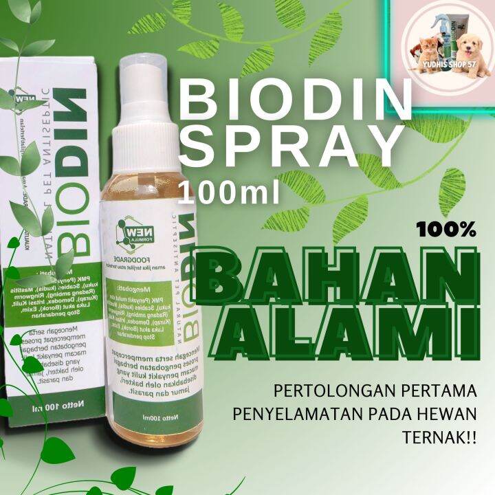 Biodin spray 100ml asli untuk sapi - Obat ampuh PMK dan LSD/latto latto ...