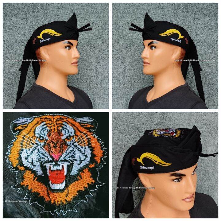 Ikat Kepala Khas Sunda Bendo Udeng Totopong Blangkon Full Bordir Macan ...