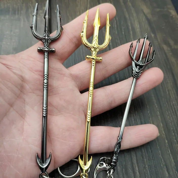 Justice League Sea King Keychain Aquaman Movie Peripheral Weapon ...