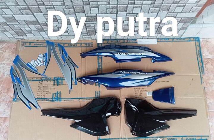 Body megapro new megapro primus warna biru set box aki | Lazada Indonesia
