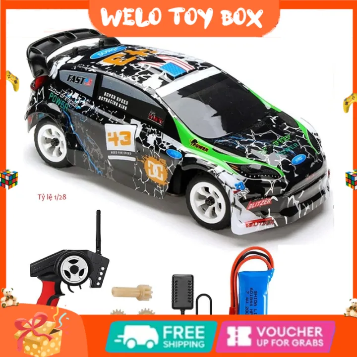Wltoys K989 1/28 2.4G 4WD Brushed RC Remote Control Rally Car RTR with ...