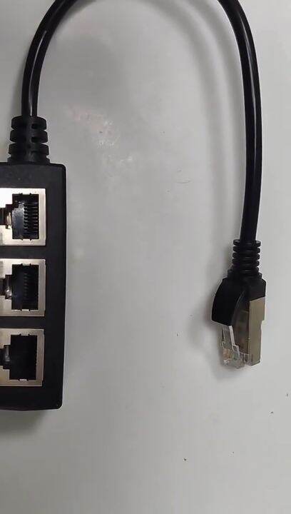 luckluck RJ45 1 Male To 3 Female Cable Adapter Connector Network ...