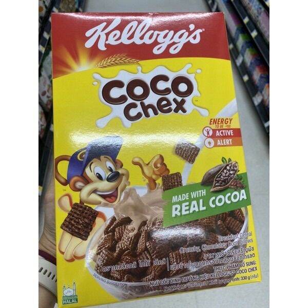 Kellogg ‘s Coco Chex Breakfast Cereal Crunchy , Chocolate Corn Pillows ...