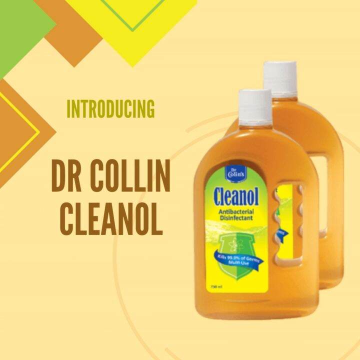 DR COLINS' CLEANOL ANTIBACTERIAL DISINFECTANT 750ML/ 3 x 750ML | Lazada