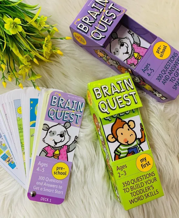 Brain quest IQ educational cards QandA question and answer flash cards ...