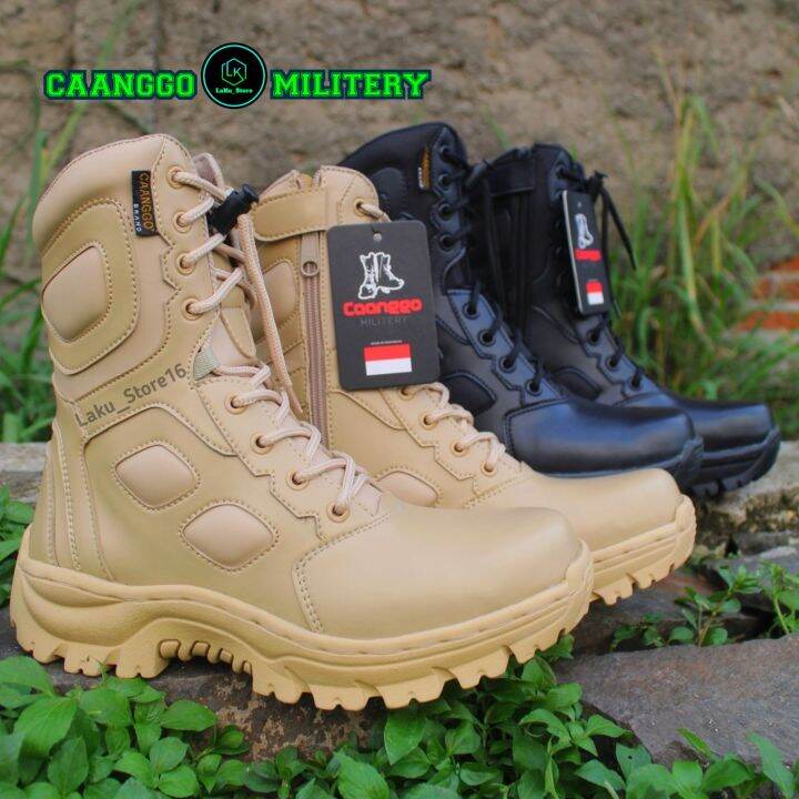 Sepatu pdl tni polri security satpam polisi Safety boots ujung besi ...