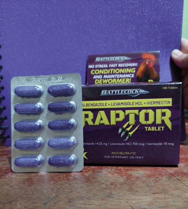 RAPTOR TABLET DEWORMER for Gamefowl (10tablet) | Lazada PH