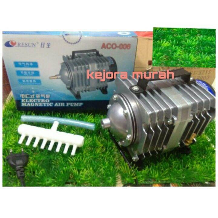 RESUN ACO006 ACO 006 MESIN GELEMBUNG UDARA KOLAM AIR PUMP AQUARIUM ...