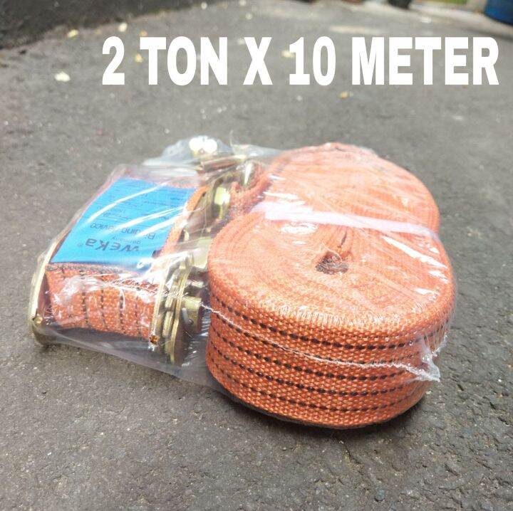 webbing cargo lashing belt 2 ton 10 meter weka germany tali pengikat ...