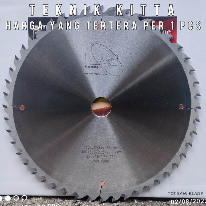 Gergaji Belah Kayu Circular Saw AKM Made 300 MM Germany 12 INCH x 48 T ...