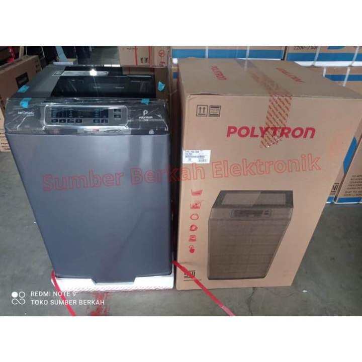 mesin cuci Polytron 1 tabung 7 kg paw 7028 y grey 330 watt zero pressure promo bandung laguna ...