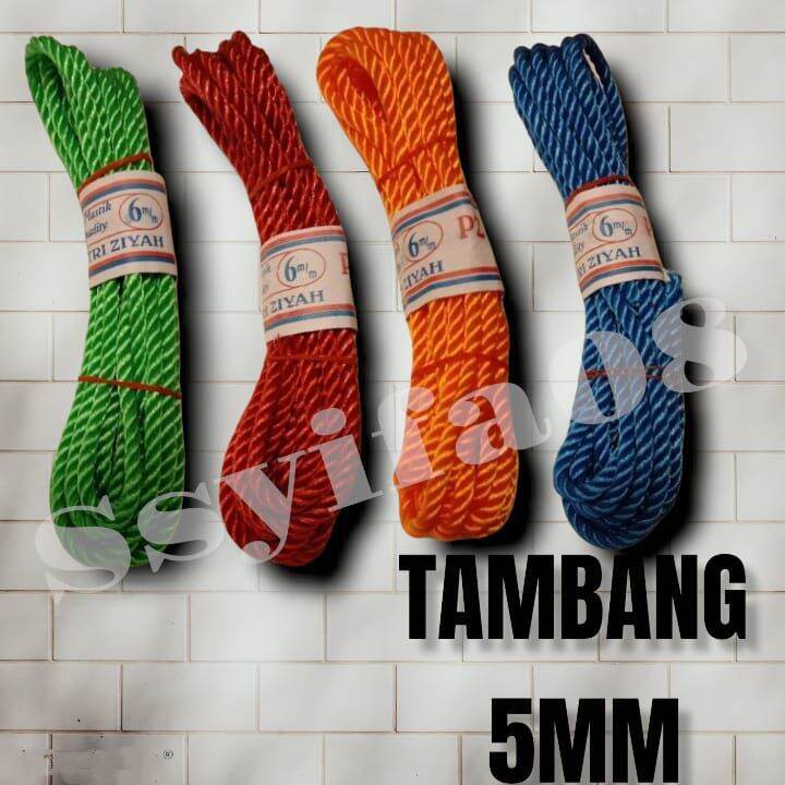 TALI TAMBANG UKURAN 5 MM PER 1 PACK || TALI TAMBANG UK. 5 MM ISI 10 | Lazada Indonesia