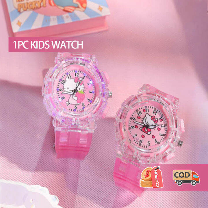 Children's watch numbers display transparent bright light lighting ...