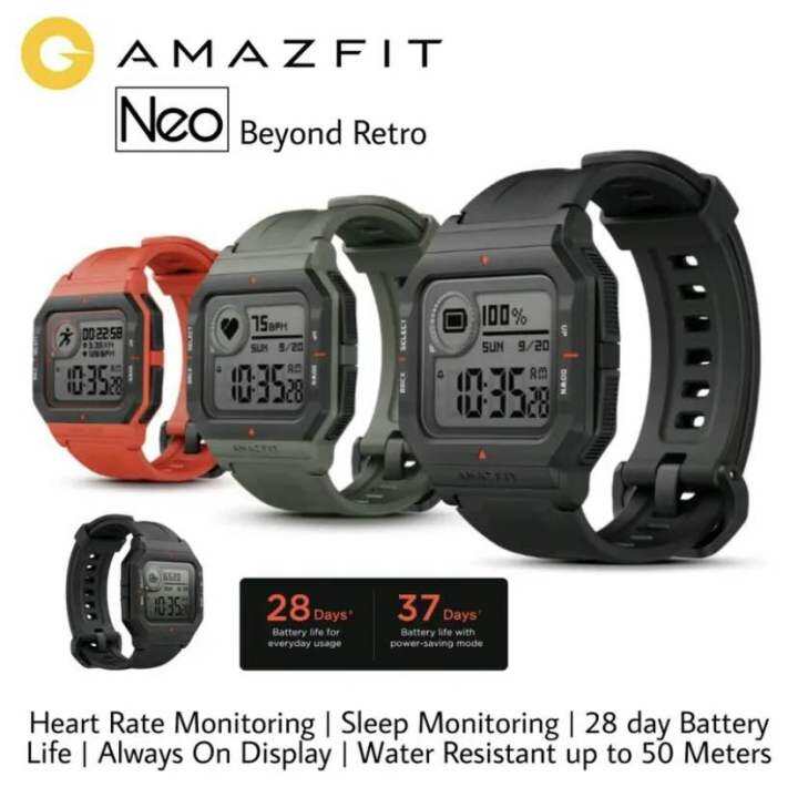AMAZFIT NEO RETRO SMARTWATCH FITNESS TRACKER | Lazada Indonesia