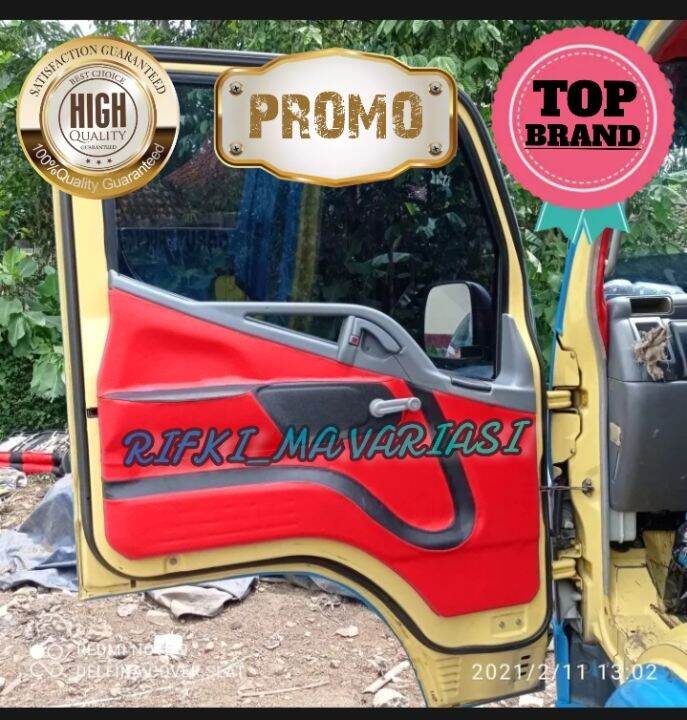 sarung pintu Cover pintu truk canter / Pelapis pintu mobil canter ...