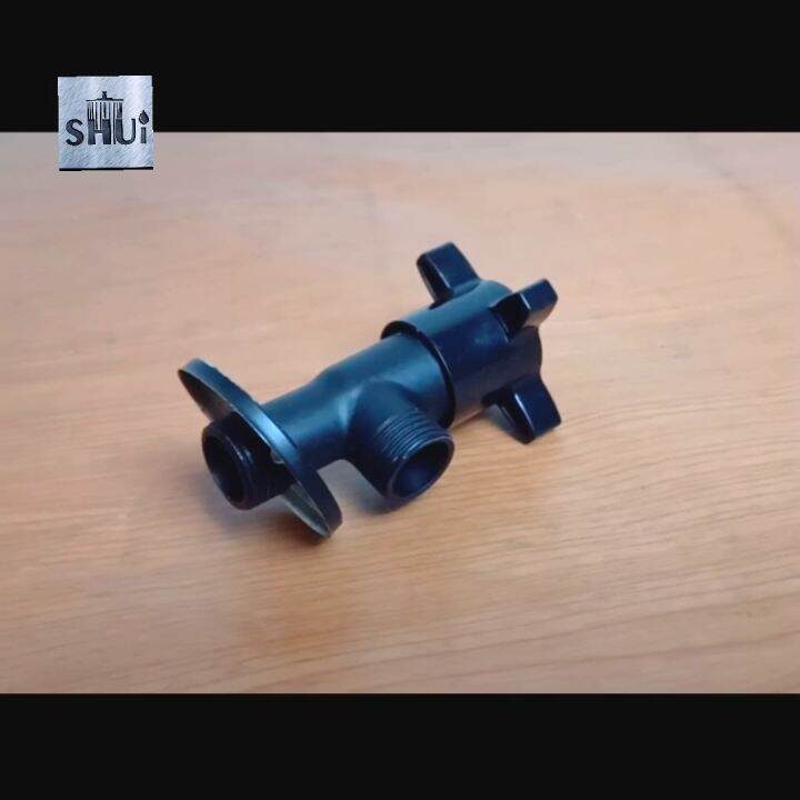 Stop Kran Single dan Stop Kran Double HItam 1/2 inch silakan di pilih ...