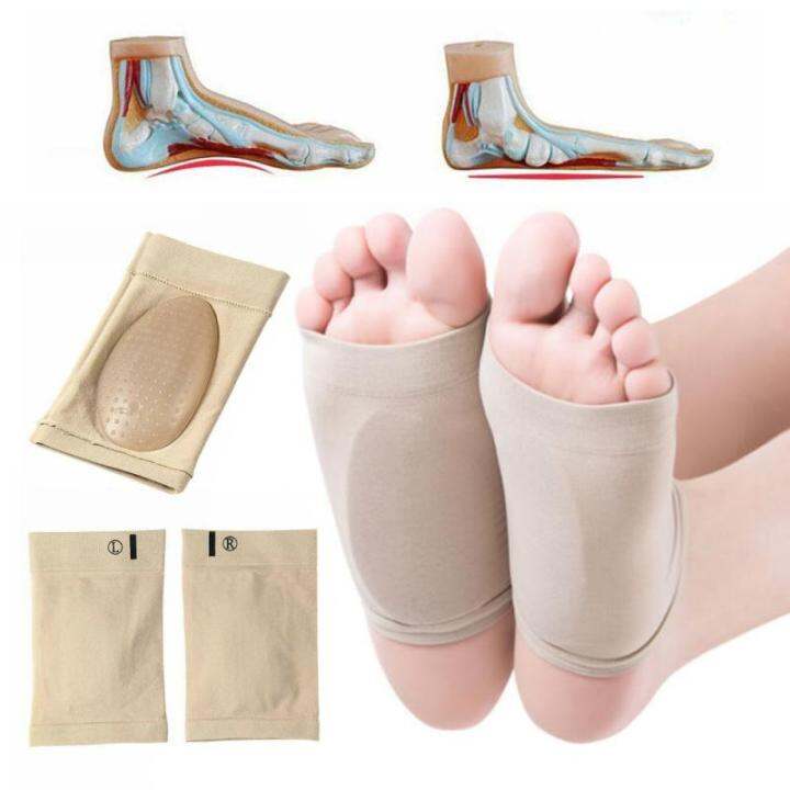 1Pair Elastic Bandage Orthotic Foot Arch Support Pad Flat Feet ...