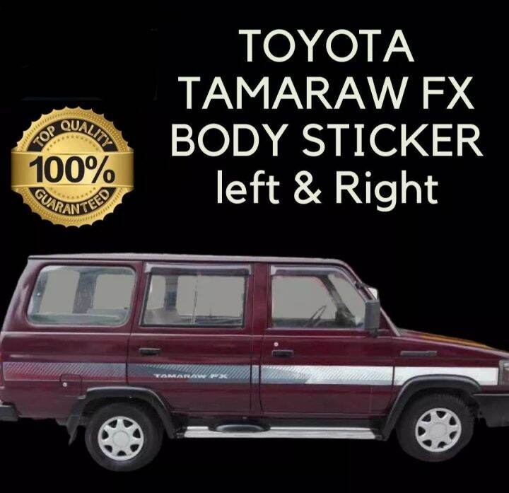 TOYOTA TAMARAW FX BODY STICKER / DECALS | Lazada PH