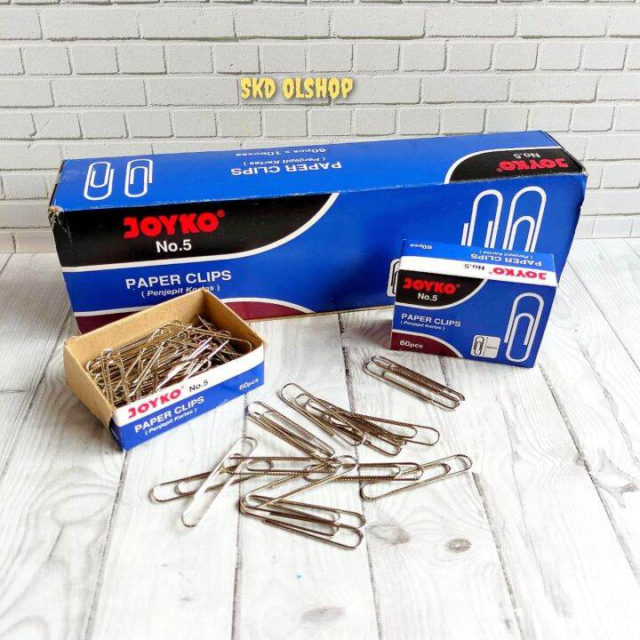 Paper Clip No.5 Joyko / Trigonal Clip No.5 Joyko Penjepit Kertas 1box ...