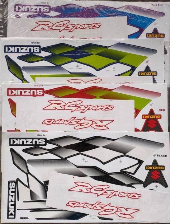 Suzuki Rgv 120 (4) Body Sticker | Lazada