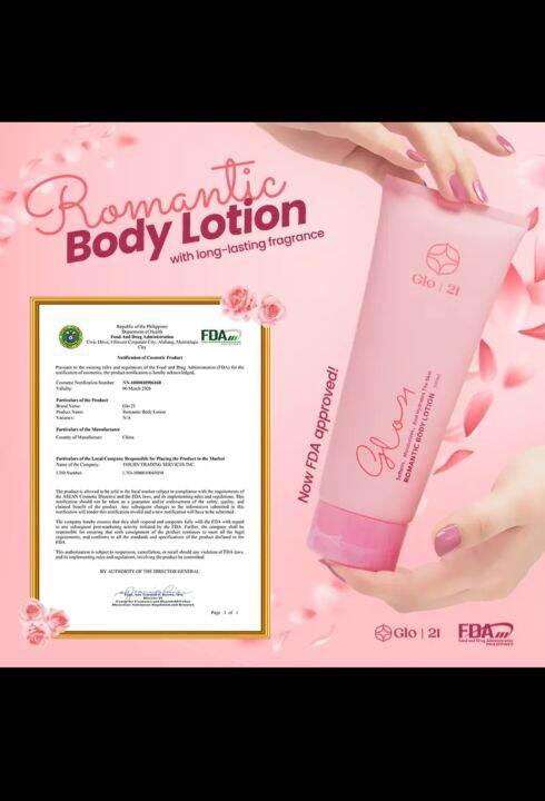 GLO21 Romantic Body Lotion | Lazada PH