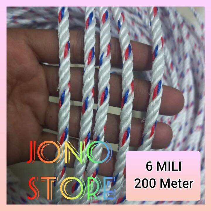 tali tambang 6mm 1 roll murah tali tambang plastik 6mm tambang 6mm tambang mobil dan fuso ...