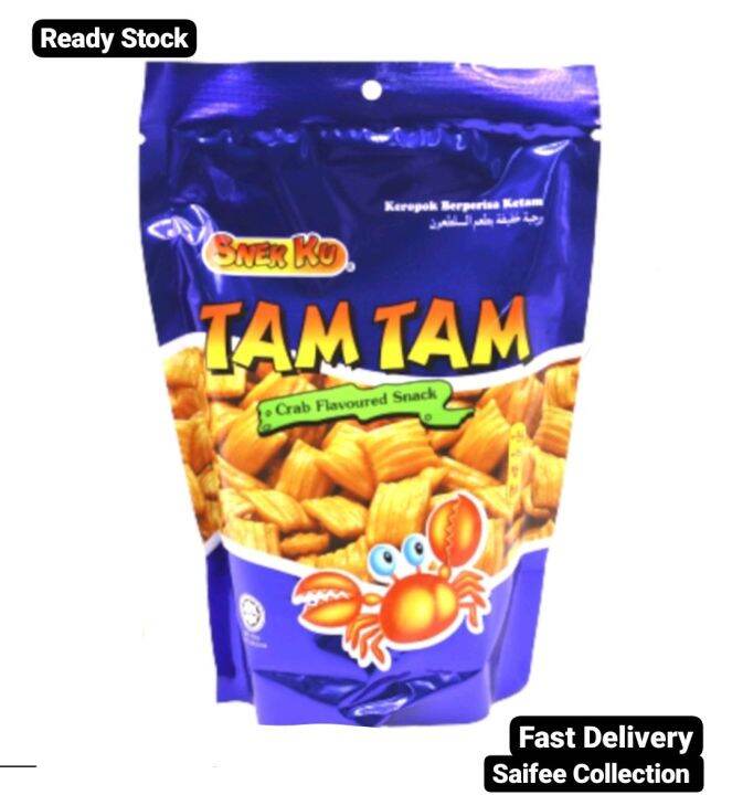 Snek Ku Tam Tam Crab Flavour Snack 120G | Lazada