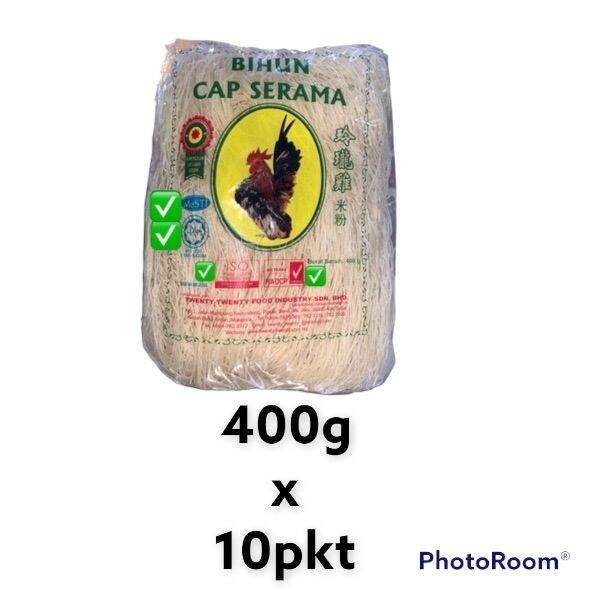 ( 400g x 10pkt )Bihun Cap Ayam Serama / Mee Hun / 玲珑鸡 米粉 | Lazada