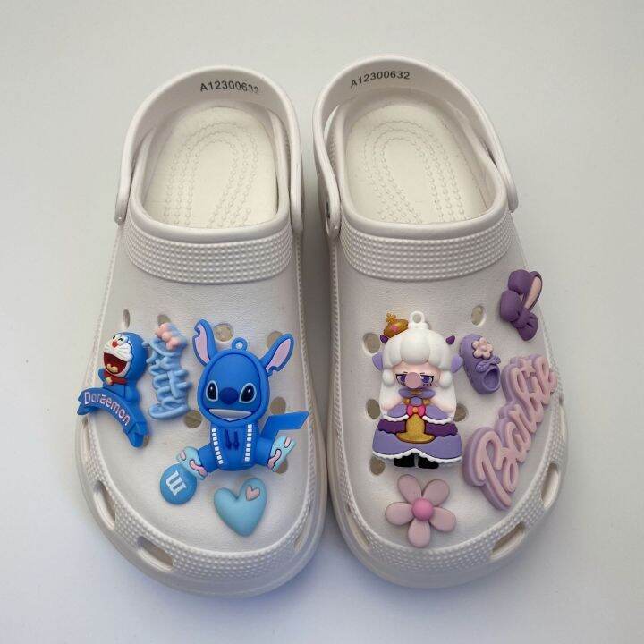Cute Cartoon Crocs Jibbitz Charms 3D Soft Adhesive Cute Mickey Mouse ...