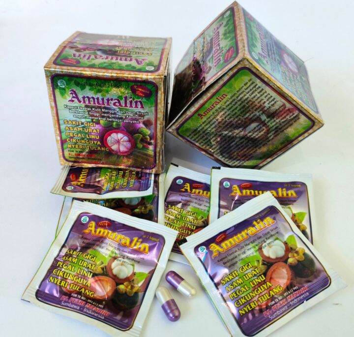 Original Amuralin Herbal Capsule (Mangosteen) | Lazada PH
