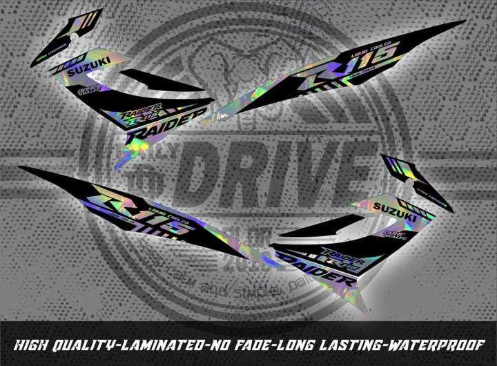 Suzuki Raider j115 Decal Stickers Latest New Design | Lazada PH