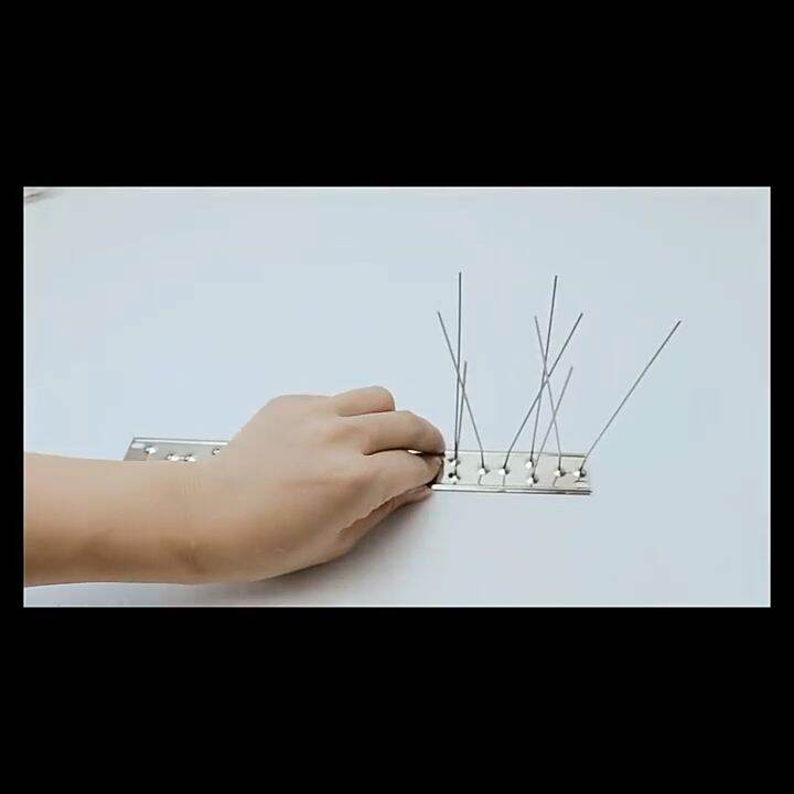 33cm Bird Repellent Mat Spikes S/Steel Animal Repeller Chase Birds ...