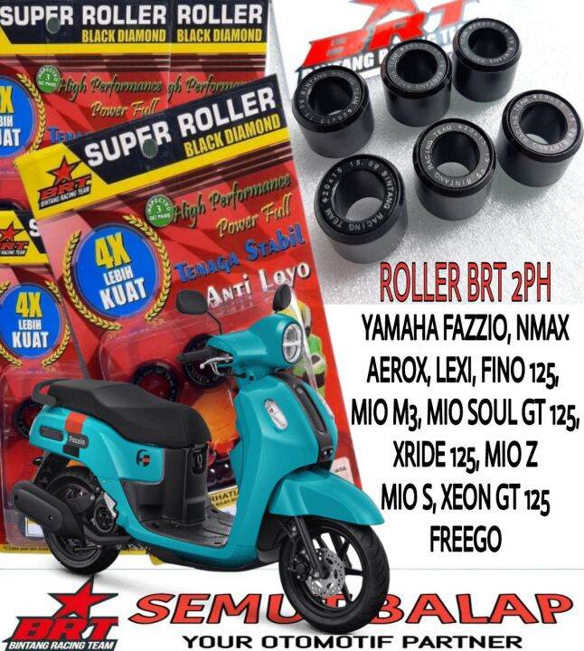 ROLLER FAZZIO BRT RACING ORIGINAL ROLLER YAMAHA FAZZIO 9 11 13 GRAM BRT ...