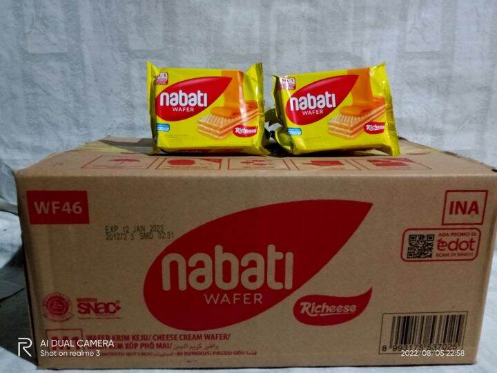 nabati wafer 1 dus isi 60 pcs / nabati wafer 1 dus isi 60 pcs/ nabati wafer 2000 satu dus isi 60 ...