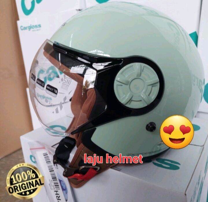 helm cargloss YRH hijab original S green | Lazada Indonesia