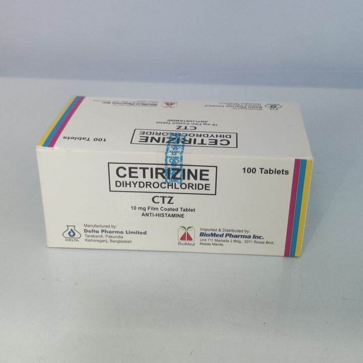 Cetirizine 10mg tablet Branded CTZ 1box 100pcs | Lazada PH