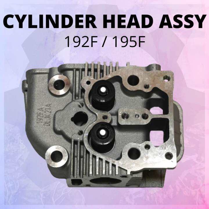 Cylinder Head Assembly 192F / 195F for Single Piston Air-Cooled Diesel Engine | Lazada PH