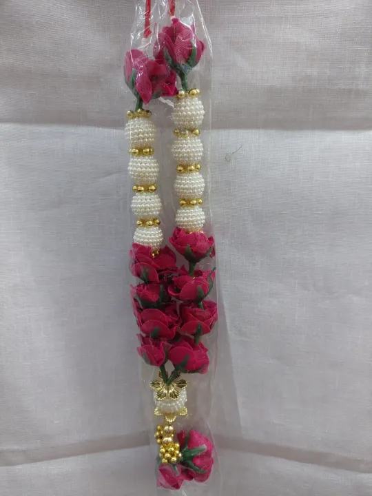 Artificial Rose Beads Malai Garland Photo Frame A4 Statue | Lazada