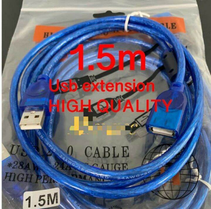kabel perpanjangan USB male female 1.5M USB extender extention | Lazada ...