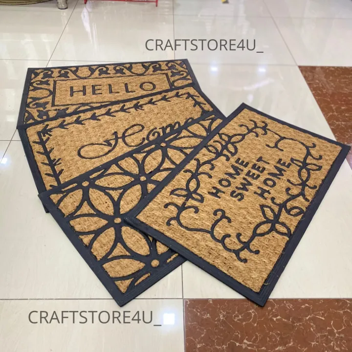 Coconut Husk Foot Rugs //Alas Kaki Sabut Kelapa | Lazada