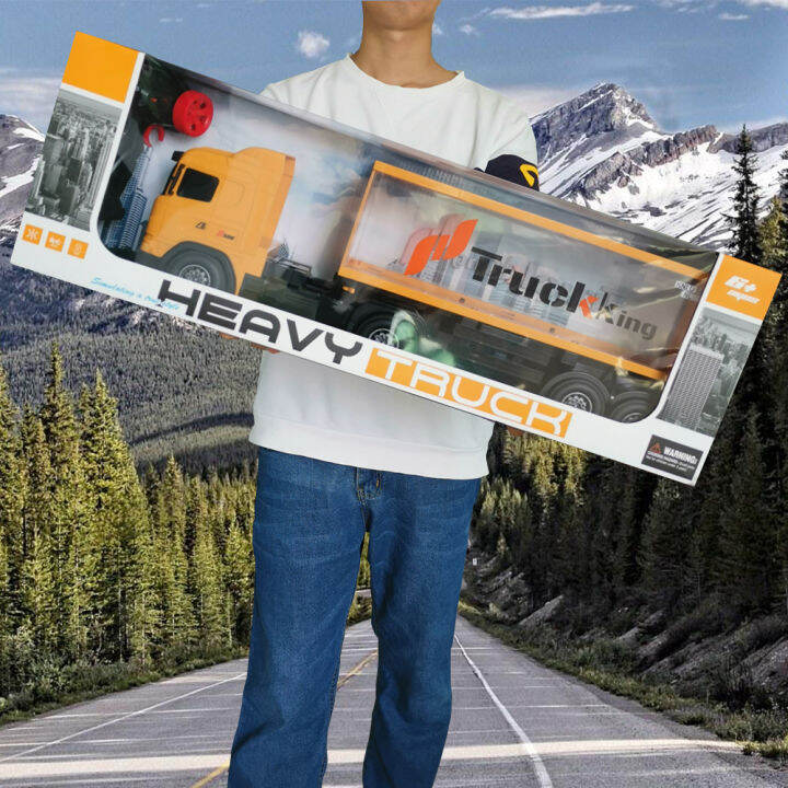 RC Simulation 65cm Remote Control Trailer Container Open Door Heavy ...