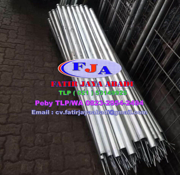 Tiang pagar brc Tinggi 90 cm electro platting diameter 1,5 inchi dan ...