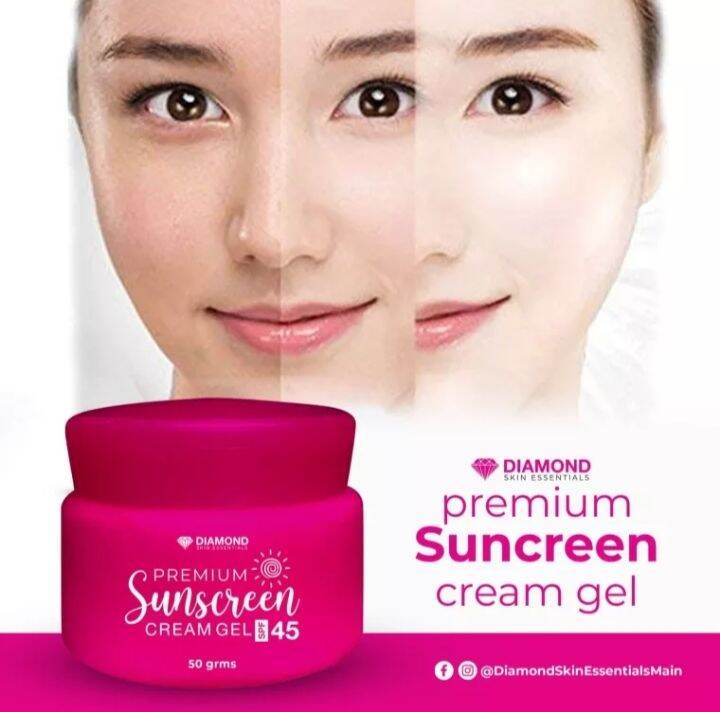 DIAMOND SUNSCREEN BIG SIZE 50 GRMS ORIGINAL with freebies | Lazada PH
