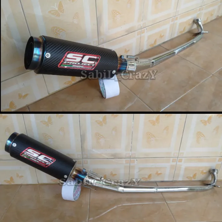Knalpot Racing SC PROJECT karbon Smash 110 Smash Titan Knalpot SC ...