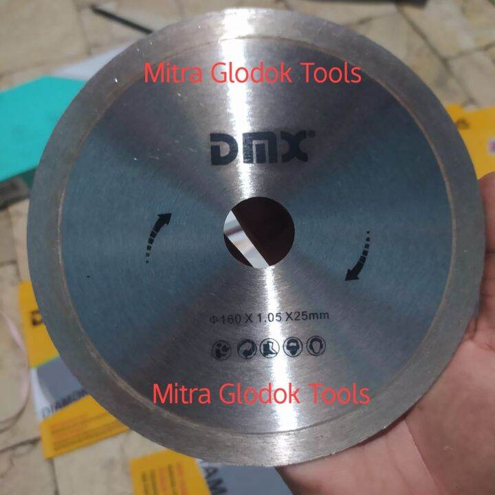 Pisau potong batu DMX 6 inch diamond cutting wheel 160 × 1,05 × 25 mm mata pisau potong batu ...