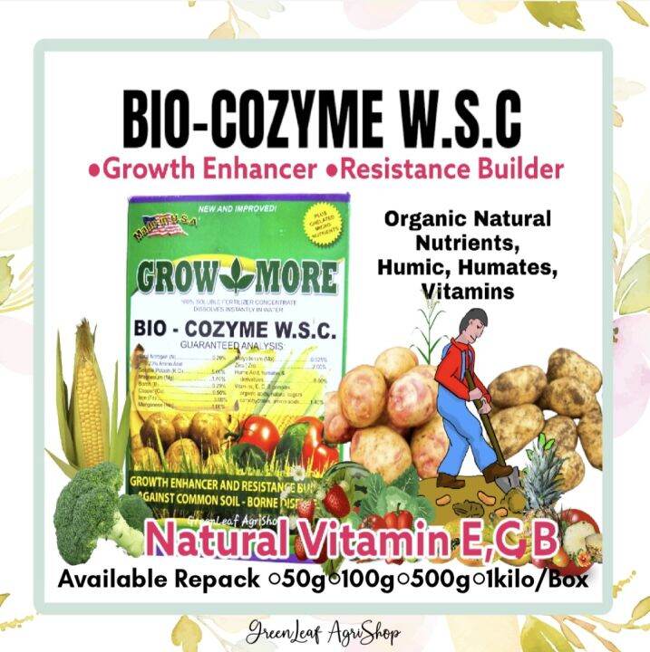 Grow More BIO-COZYME W.S.C. 100% WATER SOLUBLE CONCENTRATE (Growth ...