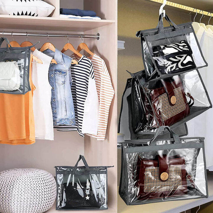 Waterproof Dust Bag Multipurpose Handbag Purse Dustproof Handbag PVC ...