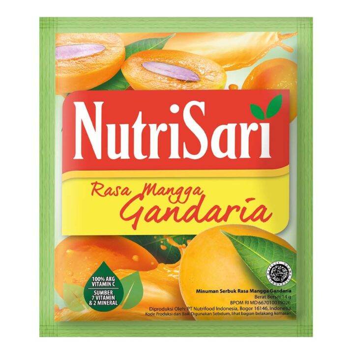 NUTRI SARI FRUIT POWDER 2 RASA LECI DAN RASA MANGGA GANDARIA ( 2 ...