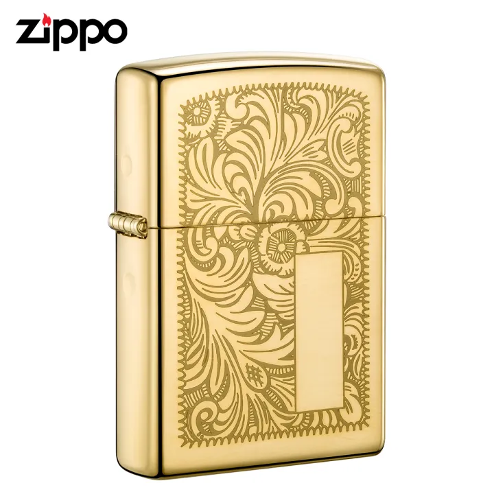 Zippo High Polish Brass Venetian® Windproof Pocket Lighter | Zippo 352B（ Lighter Without Fuel ...