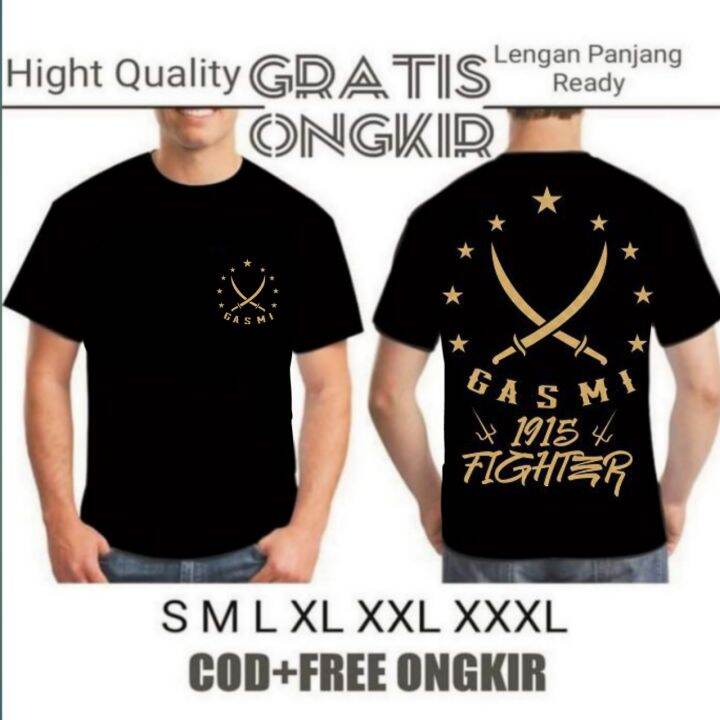 GASMI FIGHTER kaos GASMI FIGHTER kaos PENCAK SILAT GASMI kaos GASMI 1915 | Lazada Indonesia